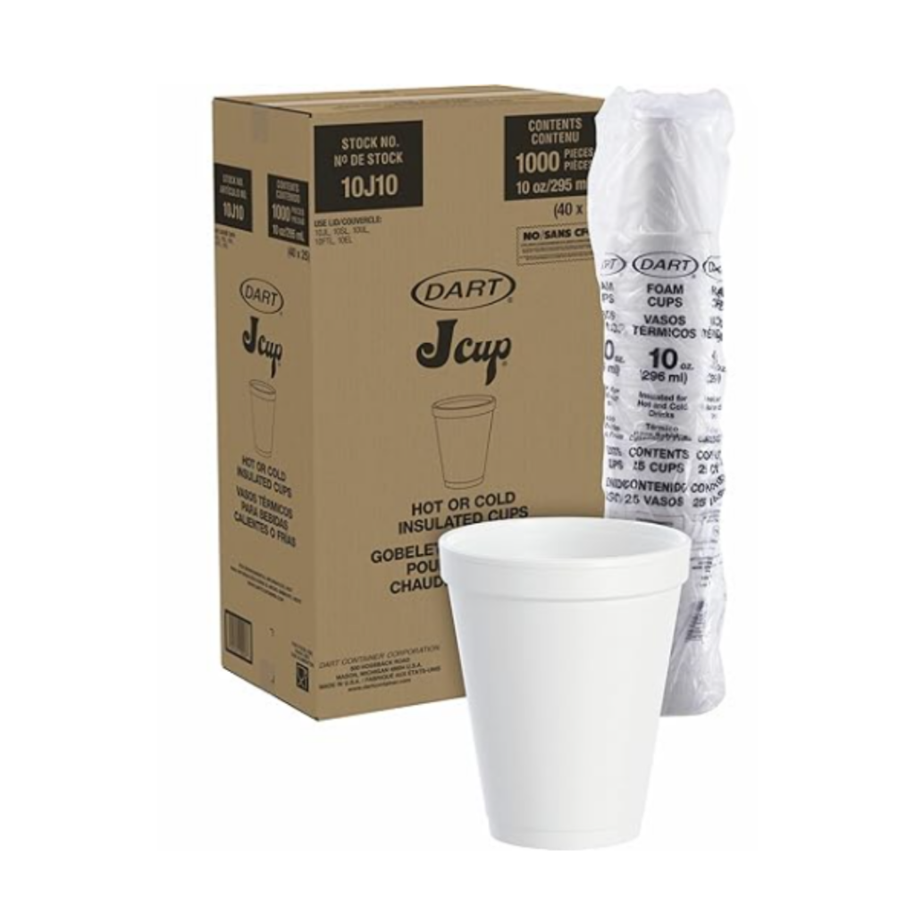 10 OZ. STYRO CUPS 1000 ct. - Texas office coffee